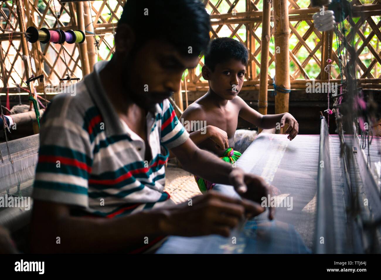 Children were also seen working on the factories Stock Photo - Alamy