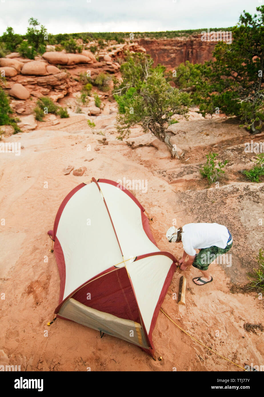 Tent preparation hi-res stock photography and images - Alamy