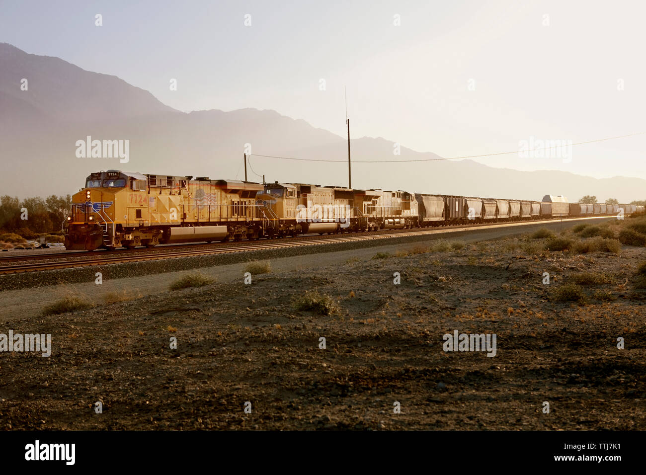 Freight train track hi-res stock photography and images - Alamy