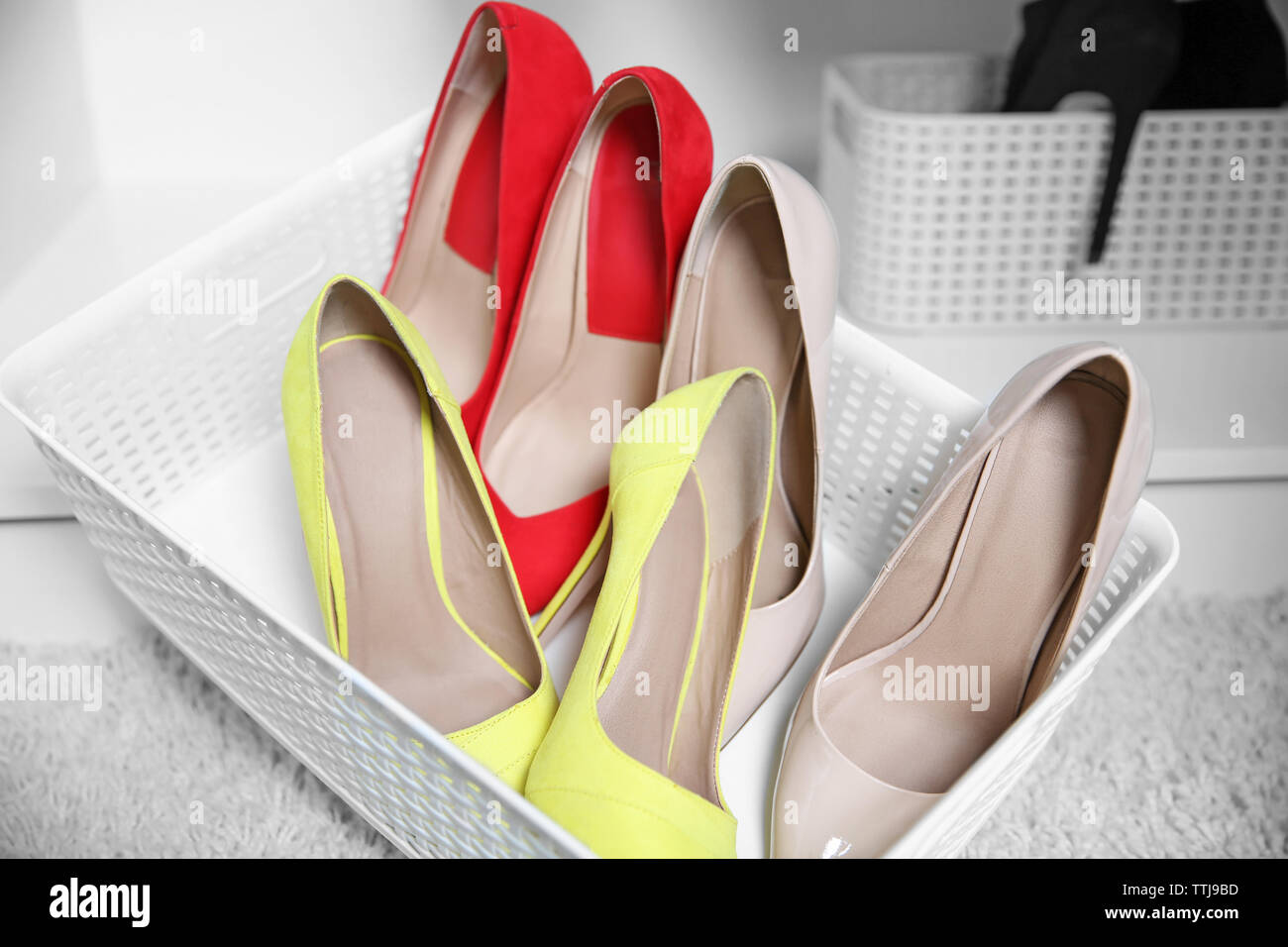 Female high heel shoes in box Stock Photo - Alamy