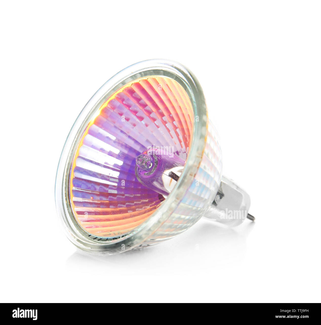 Led light bulb on white background Stock Photo - Alamy