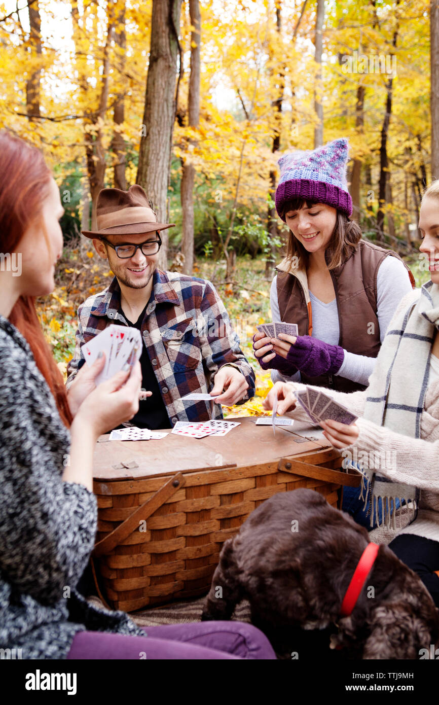 Four friends playing game cards hi-res stock photography and images - Alamy
