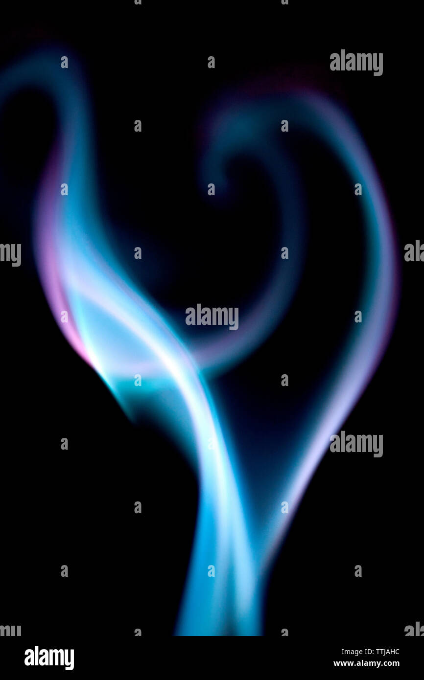 Smoke against black background Stock Photo - Alamy