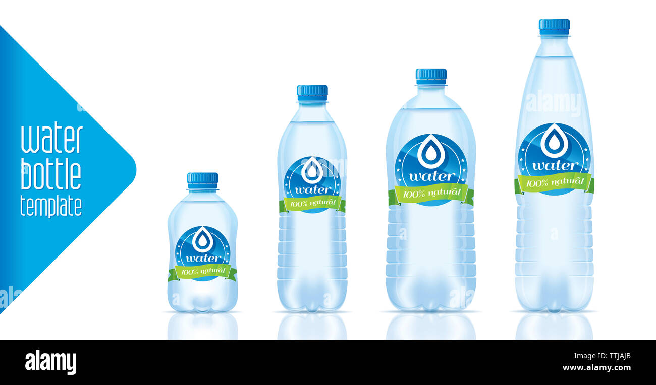 Ready design water bottle set Stock Photo - Alamy