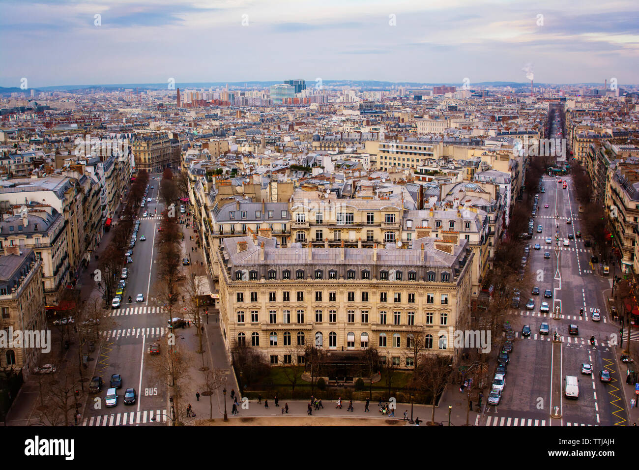High angle view of cityscape against sky Stock Photo - Alamy
