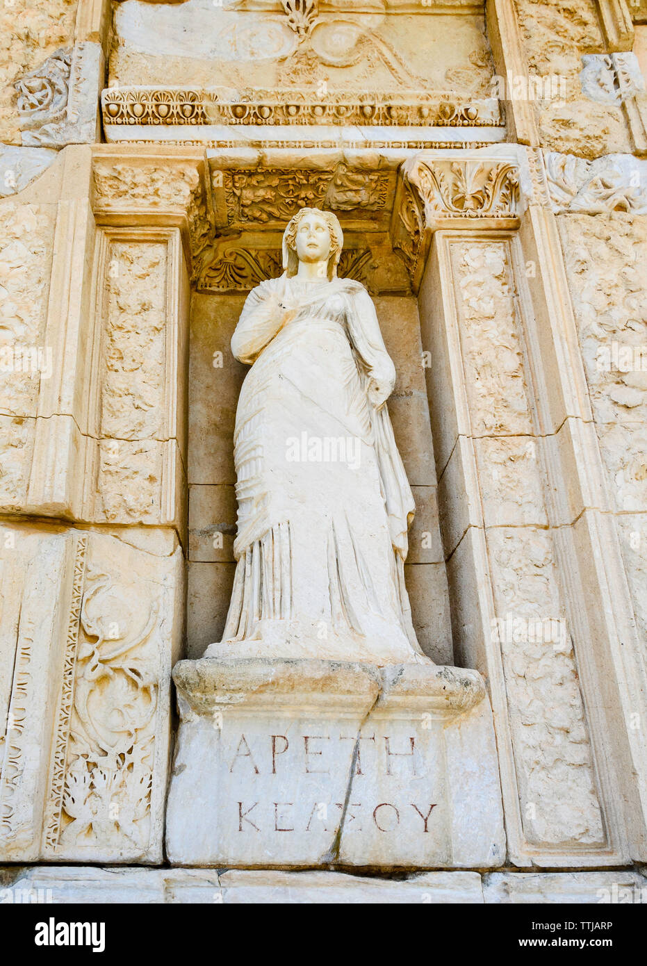 Arete in Ephesus, The Virtue Stock Photo - Alamy