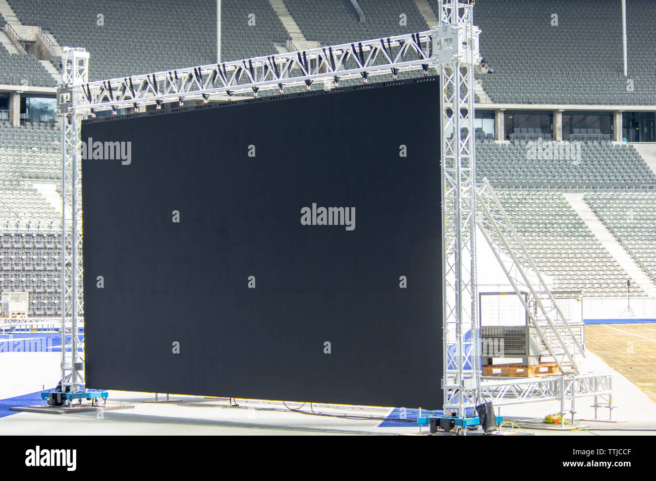 lcd video walls set up in a stadium Stock Photo - Alamy