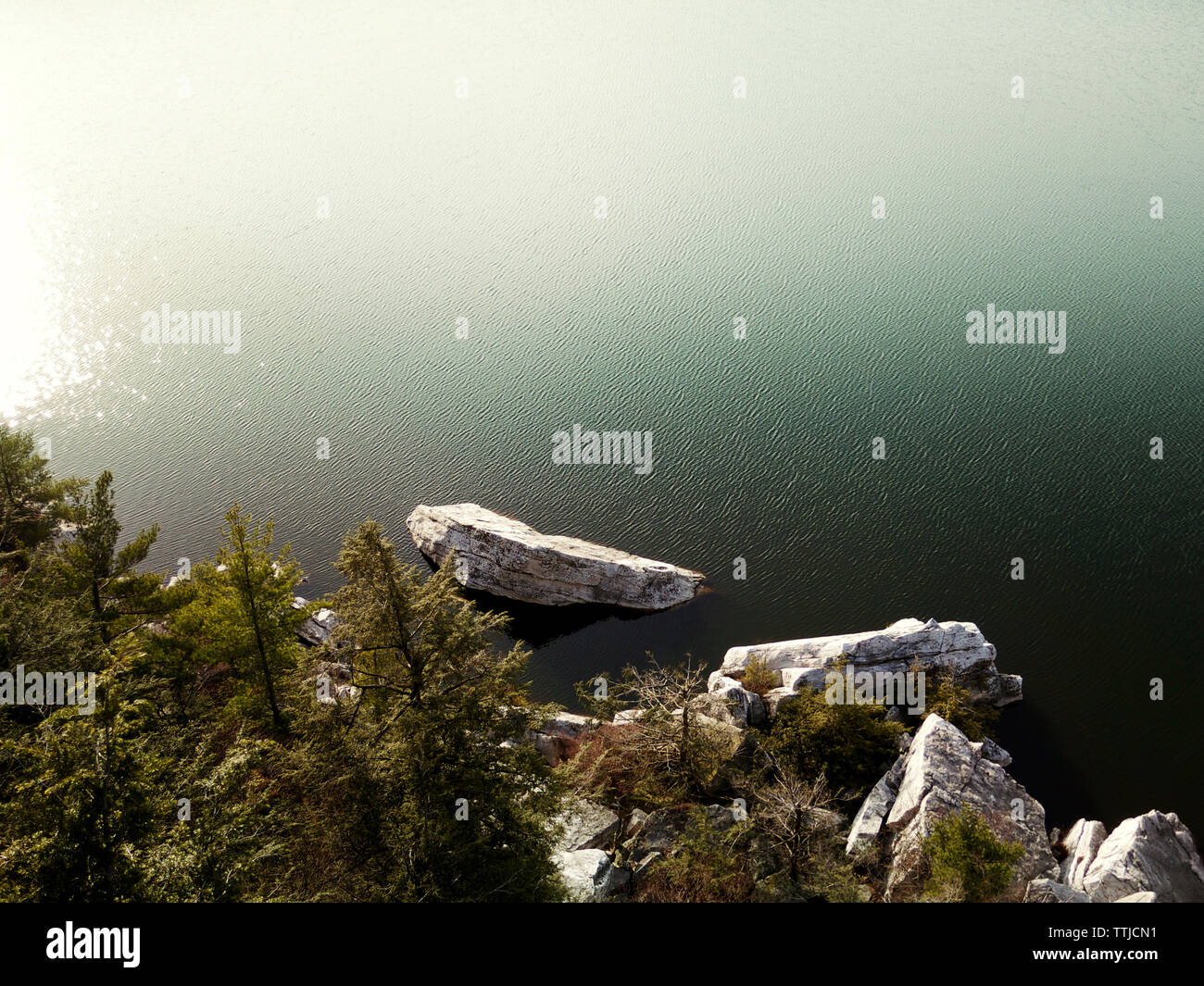 High angle view of sea Stock Photo - Alamy