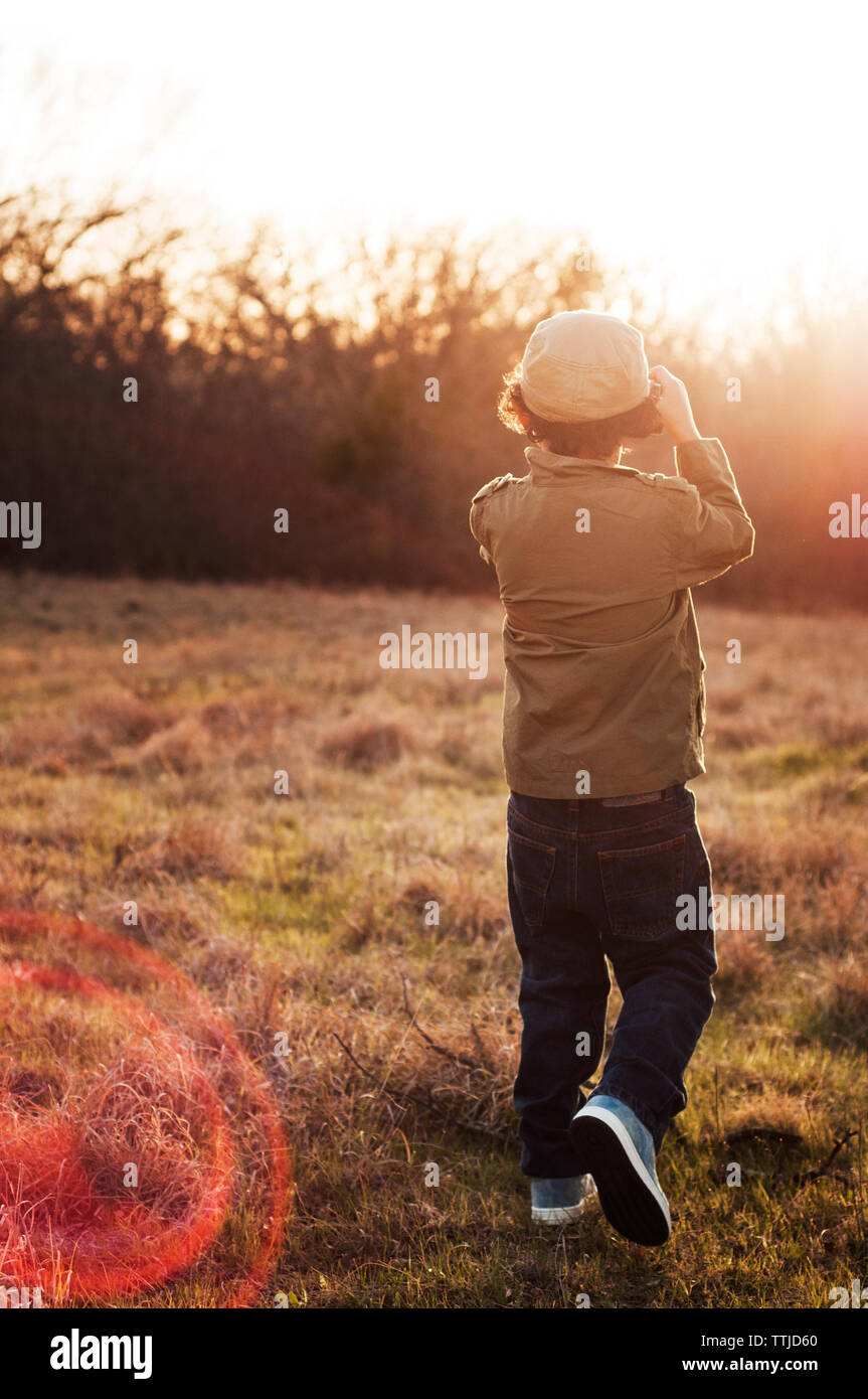 Boy rear view cap hi-res stock photography and images - Alamy