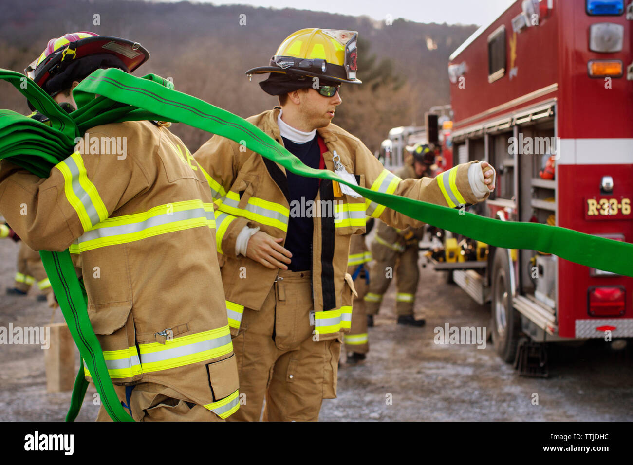 Old Firefighters Engine High Resolution Stock Photography and Images ...