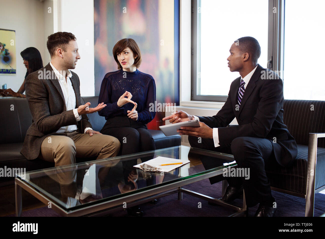 Colleagues planning hi-res stock photography and images - Alamy