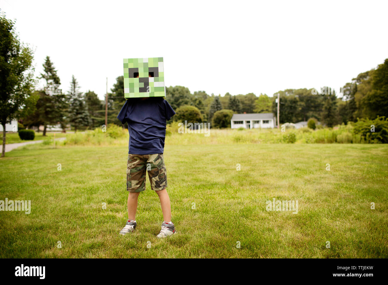 Boy in box hi-res stock photography and images - Alamy
