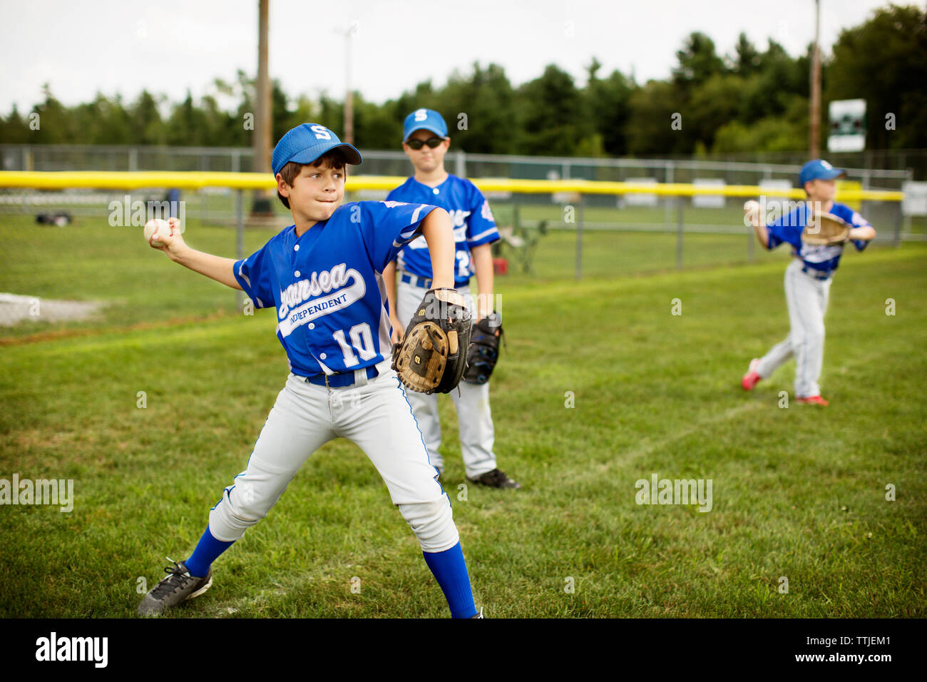 Boys Playing Baseball