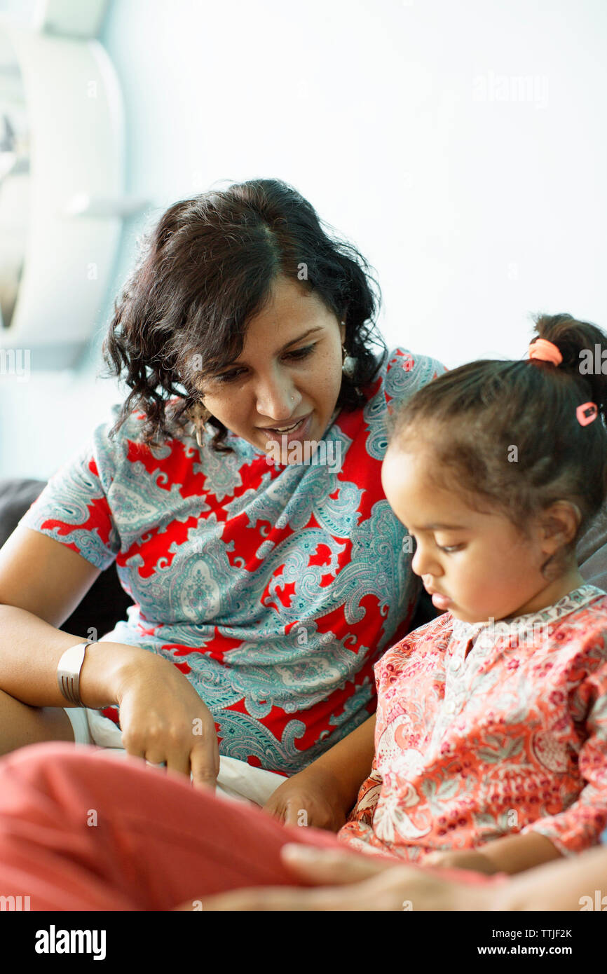Sitting daughter hi-res stock photography and images - Alamy