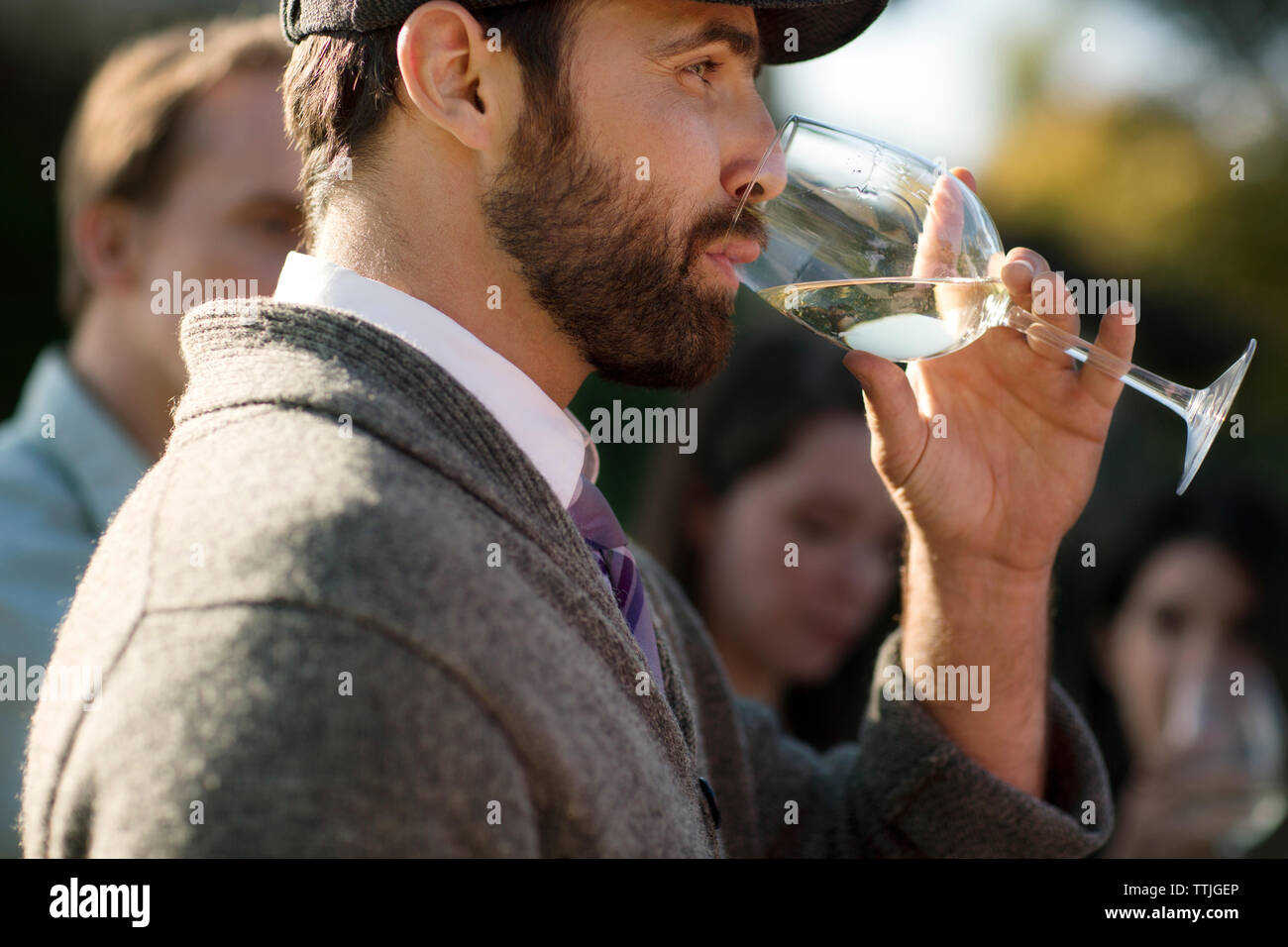 Standing man drinking hi-res stock photography and images - Alamy