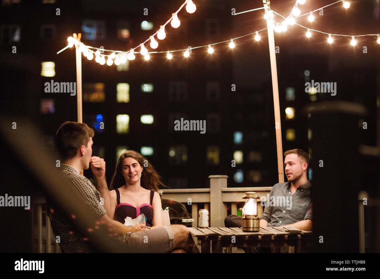 Terrace at night hi-res stock photography and images - Alamy