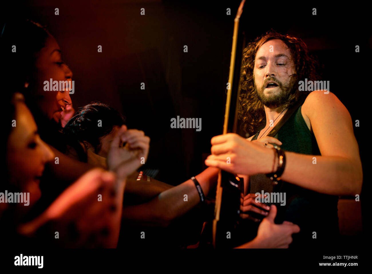 Female artist performing concert on hi-res stock photography and images ...