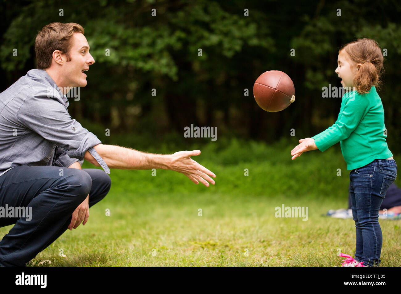 Side view young father hi-res stock photography and images - Alamy
