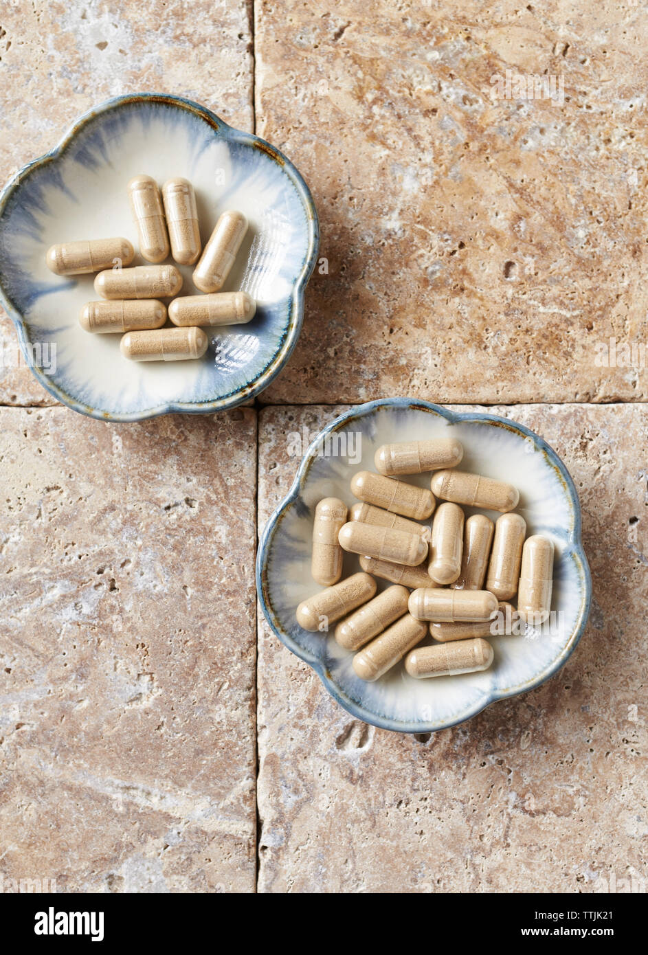 Ashwagandha (Withania somnifera) capsules. Concept for a healthy ...