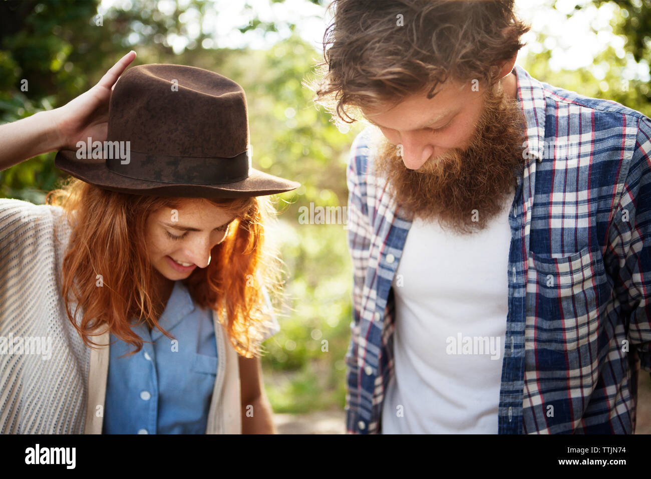Couple looking down hi-res stock photography and images - Alamy