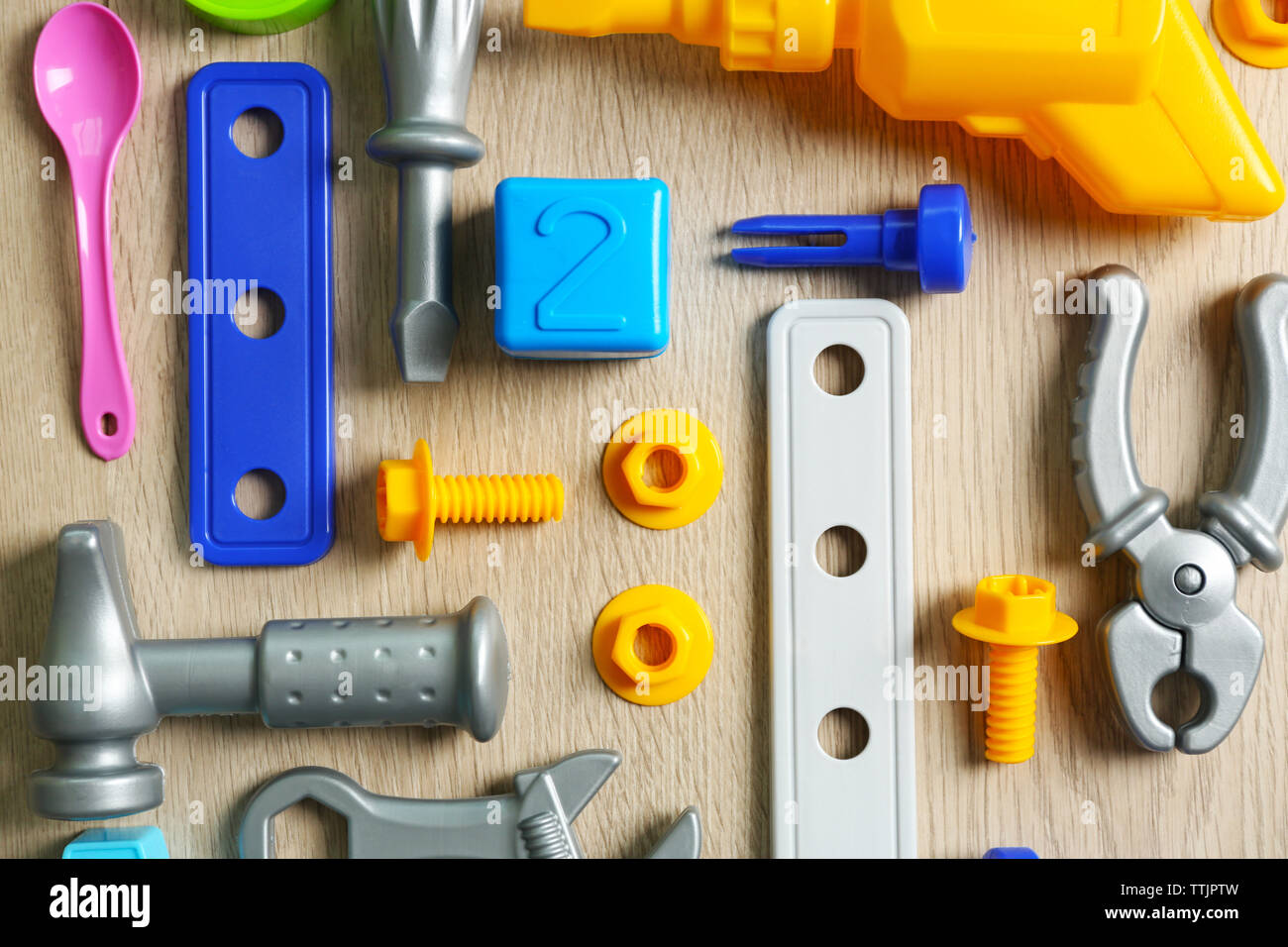Children toys. Flat lay Stock Photo - Alamy