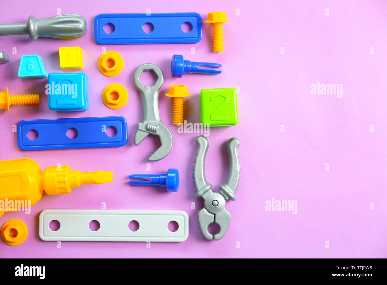 Children toys. Flat lay Stock Photo - Alamy