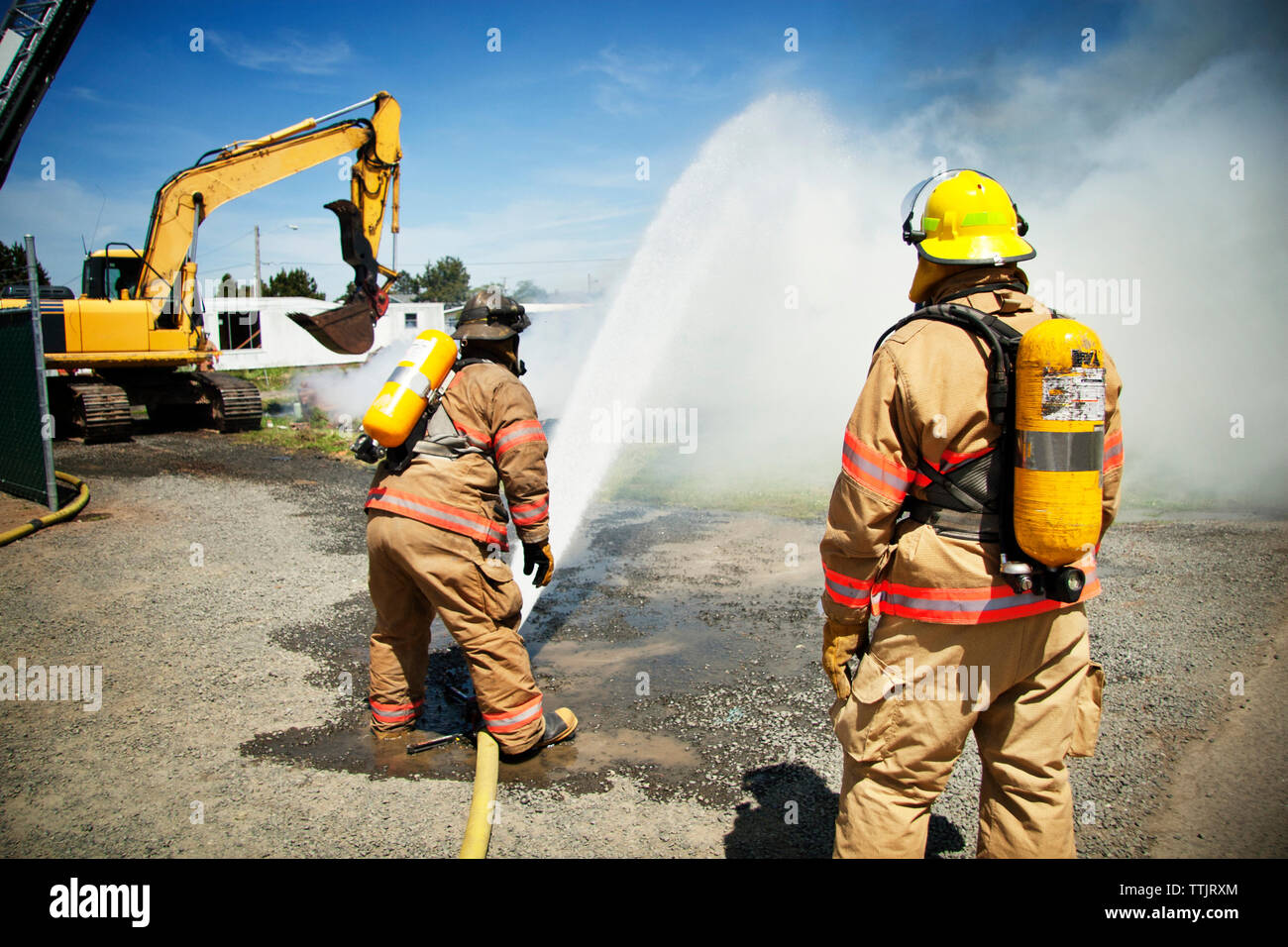 Spraying fire hi-res stock photography and images - Alamy