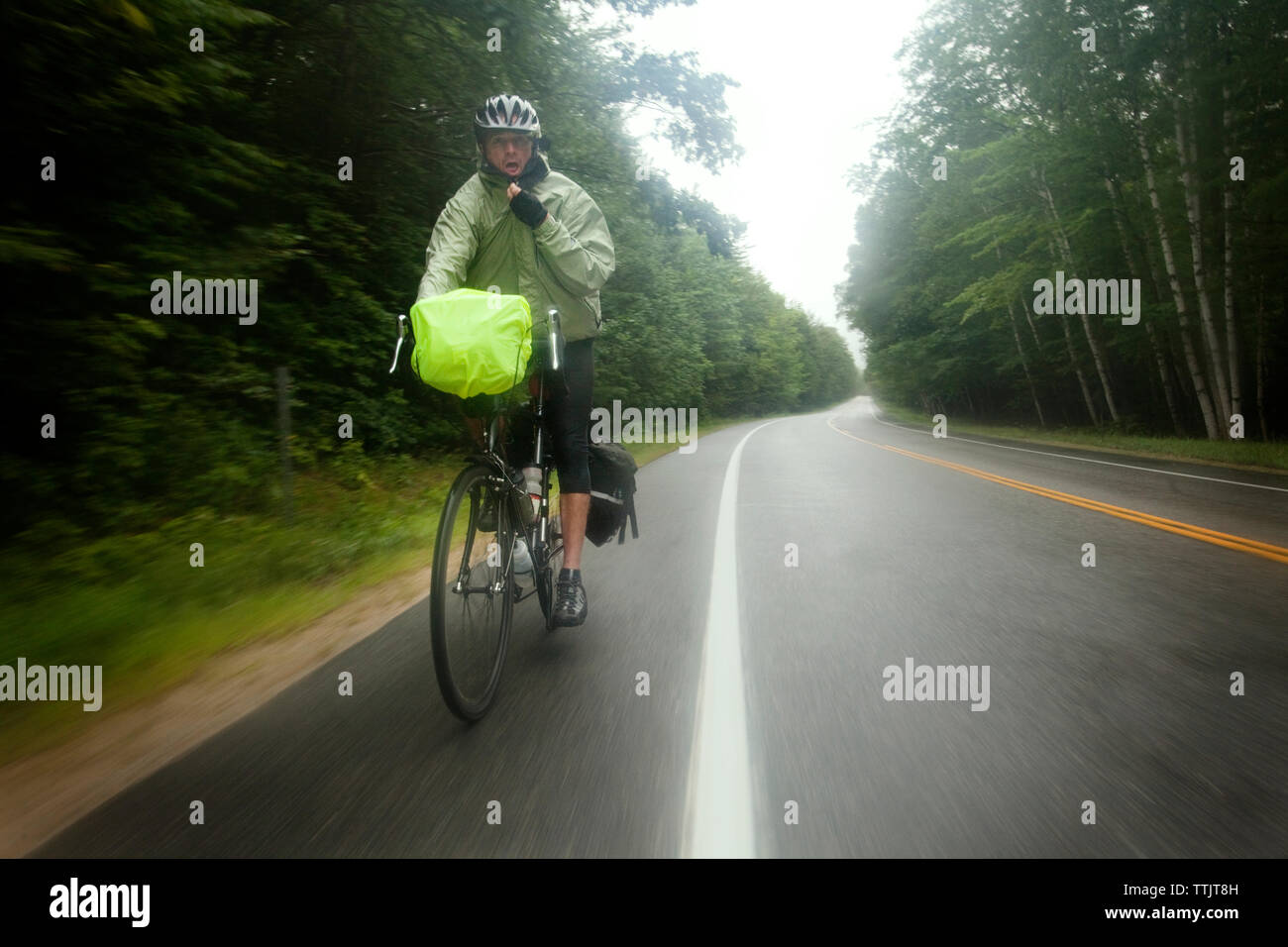 New forest road cycling hi-res stock photography and images - Alamy
