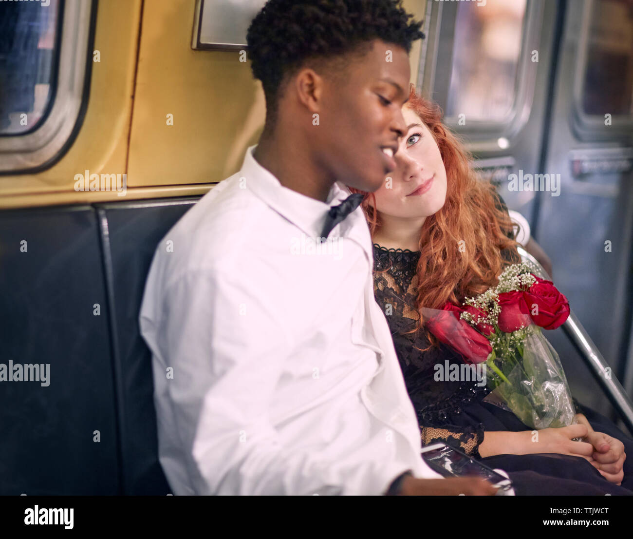 Love train couple hi-res stock photography and images - Alamy