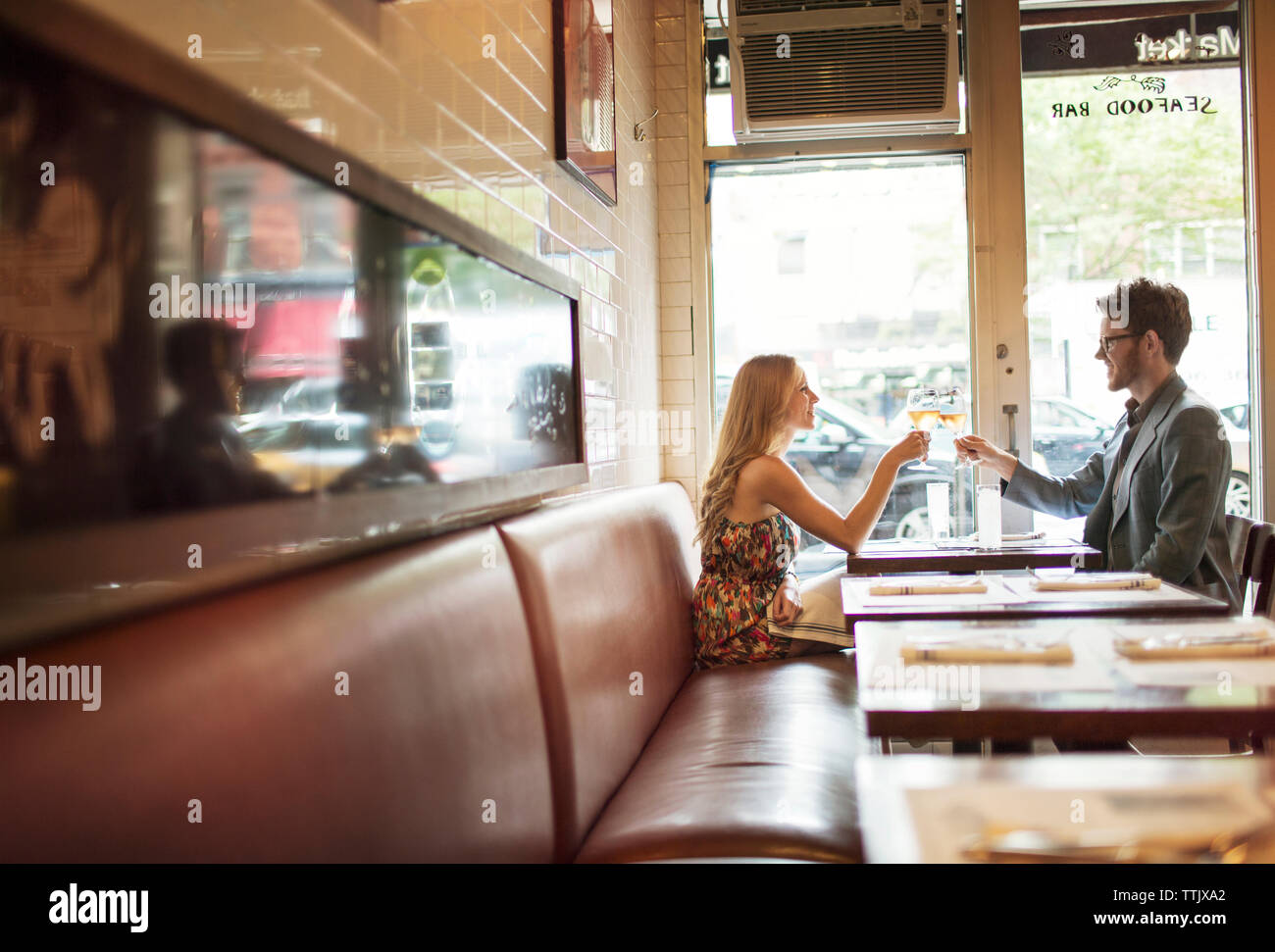 Side view restaurant table chair hi-res stock photography and images ...
