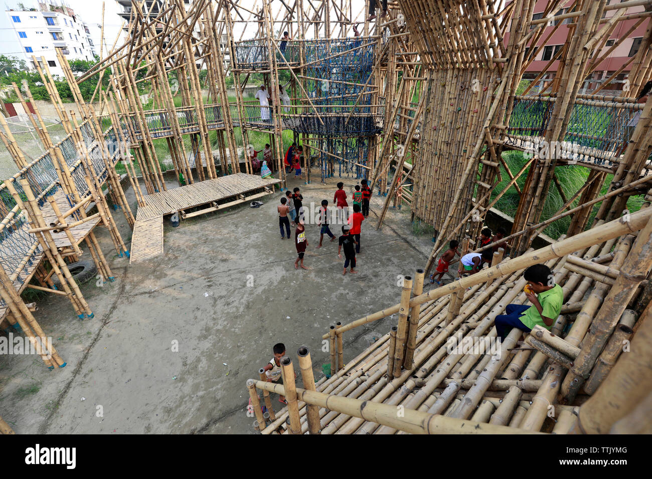 Dhaka, Bangladesh - June 17, 2019: Architecture students of BRAC ...