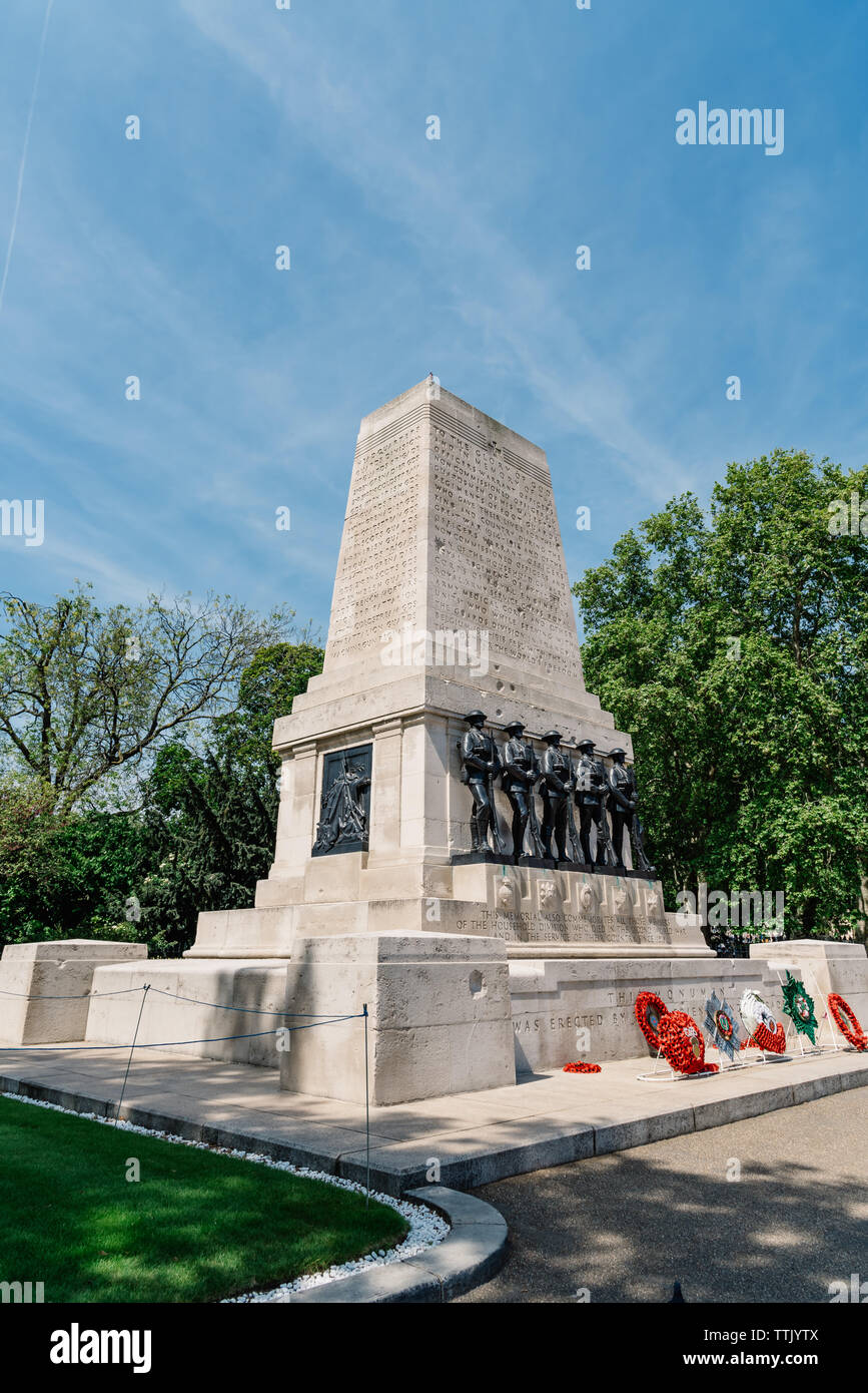 London, UK - May 15, 2019: The Guards Memorial, also known as the ...