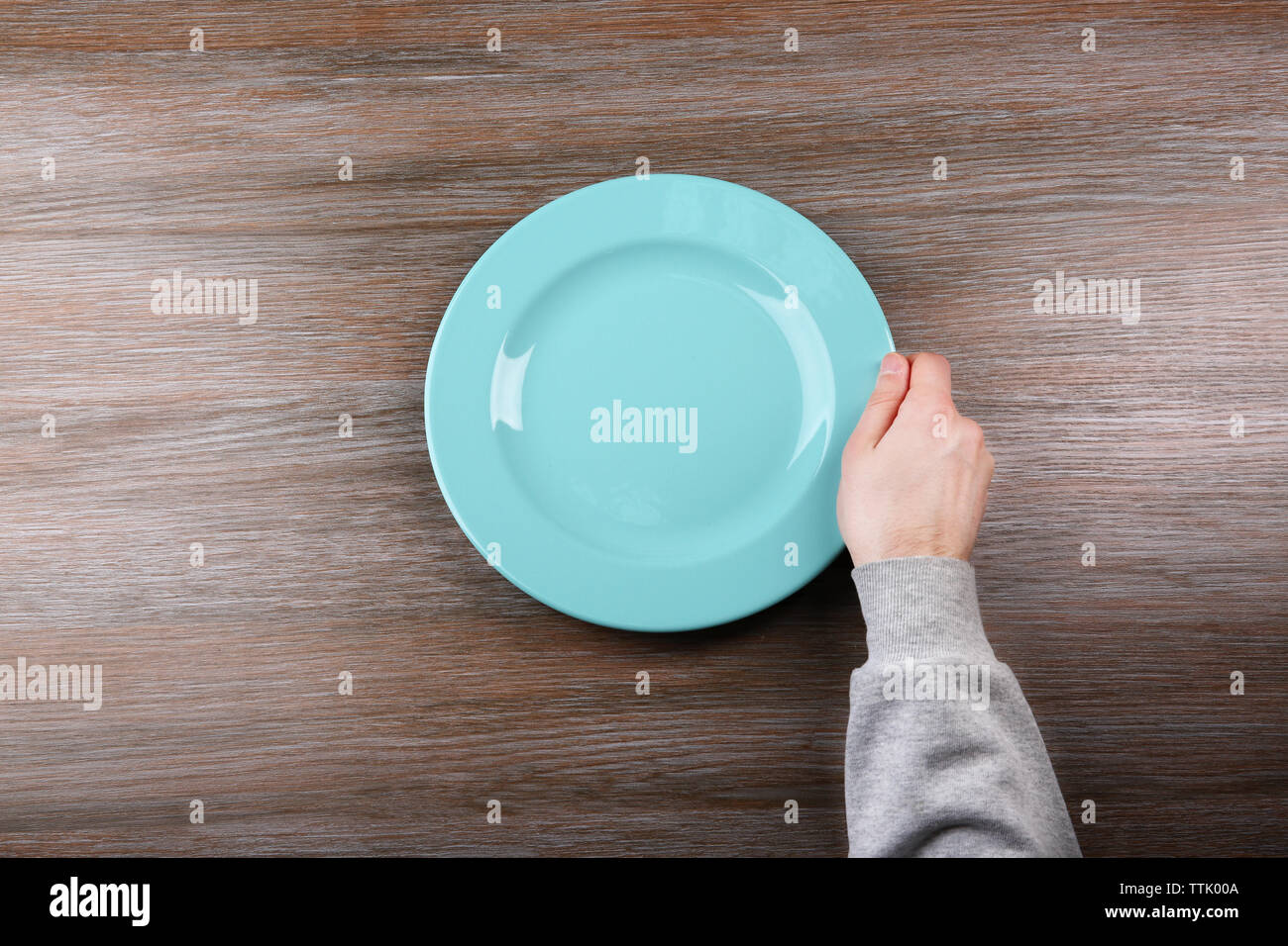 Empty plate hunger hi-res stock photography and images - Alamy