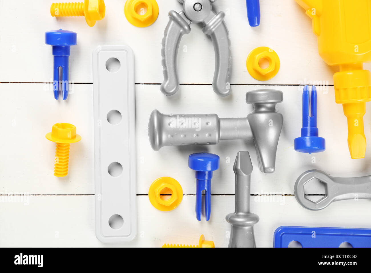 Plastic toy screwdriver tool hi-res stock photography and images - Alamy