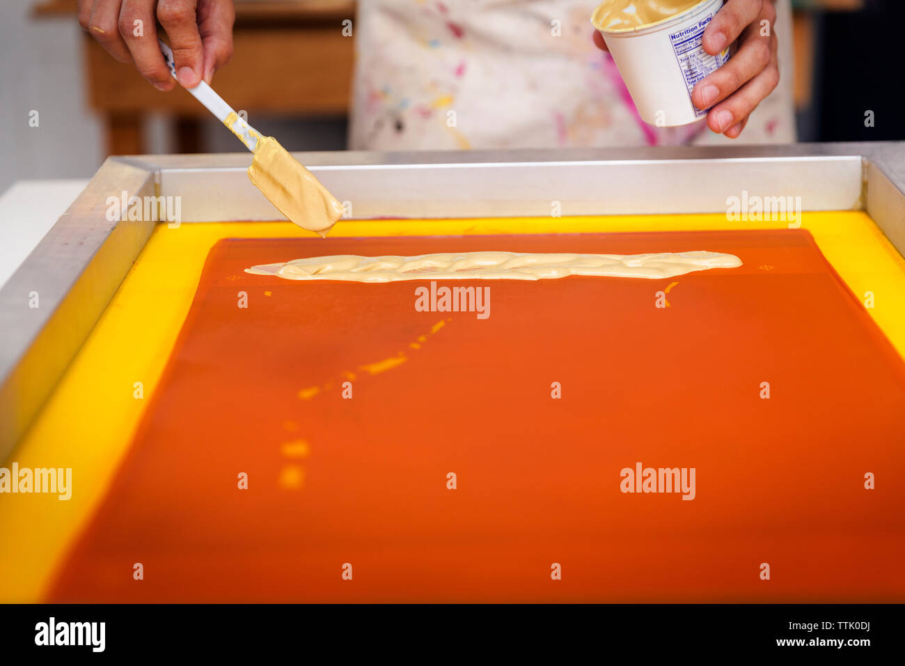 Applying ink hi-res stock photography and images - Alamy