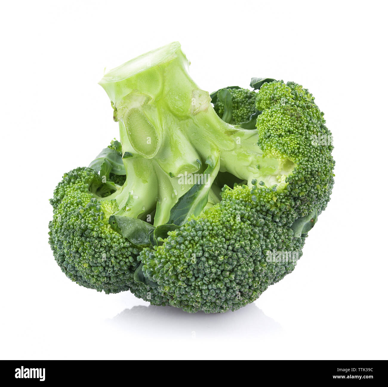 Broccoli isolated on white background Stock Photo - Alamy