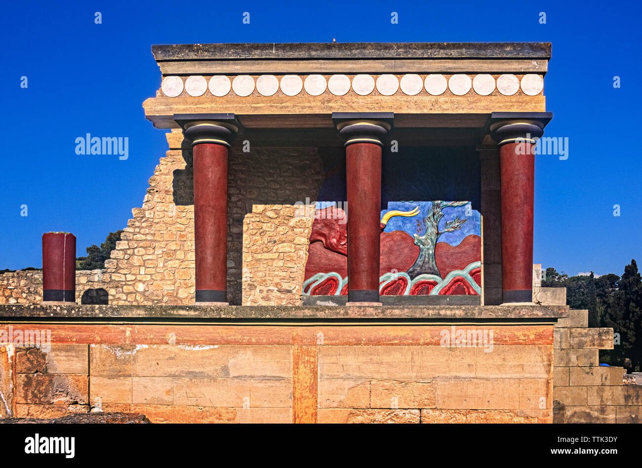Greece - Crete - Knosso Palace Stock Photo - Alamy