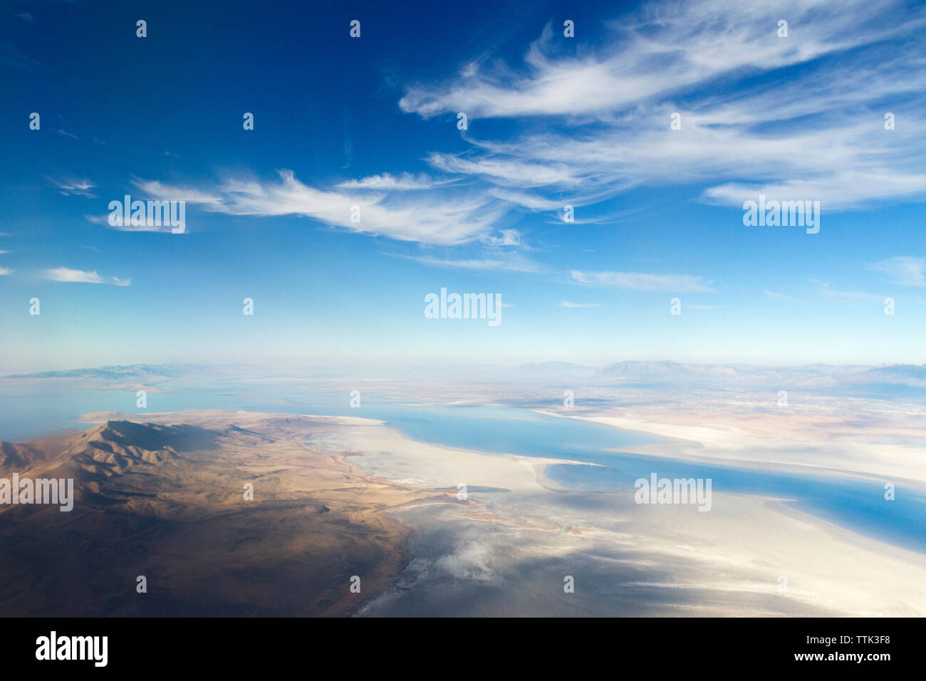 Aerial view at day of sea and land hi-res stock photography and images ...
