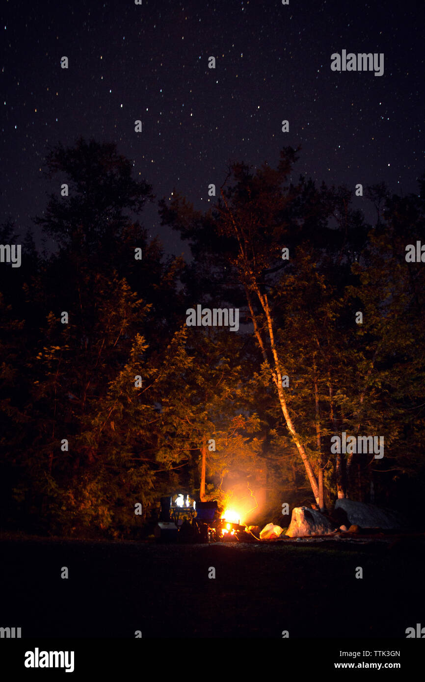 Campfire in night hi-res stock photography and images - Alamy