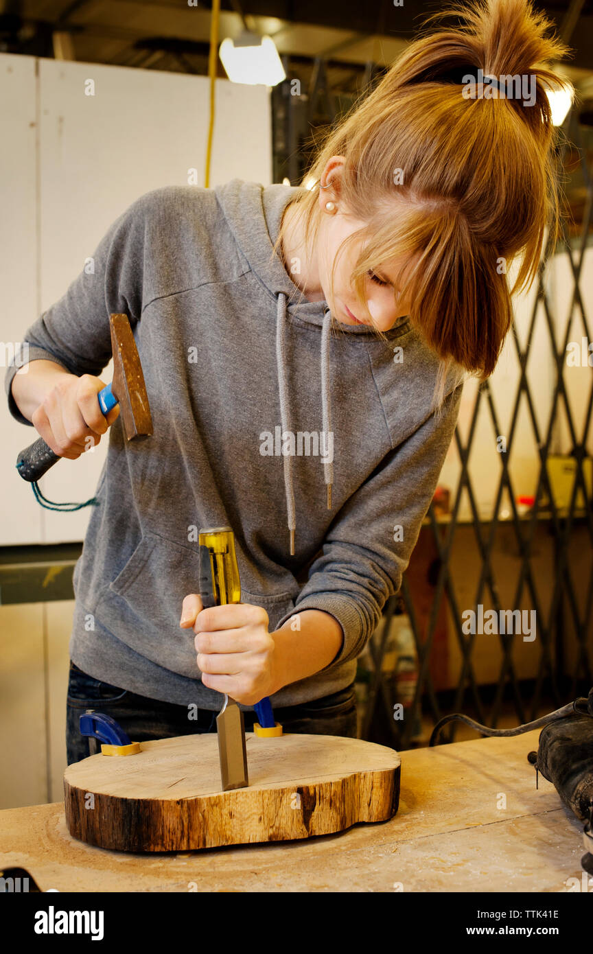 Wood carving woman hi-res stock photography and images - Alamy