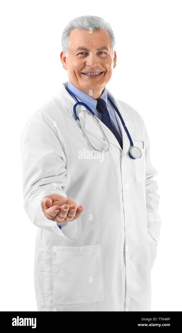 Male doctor making presentation hi-res stock photography and images - Alamy