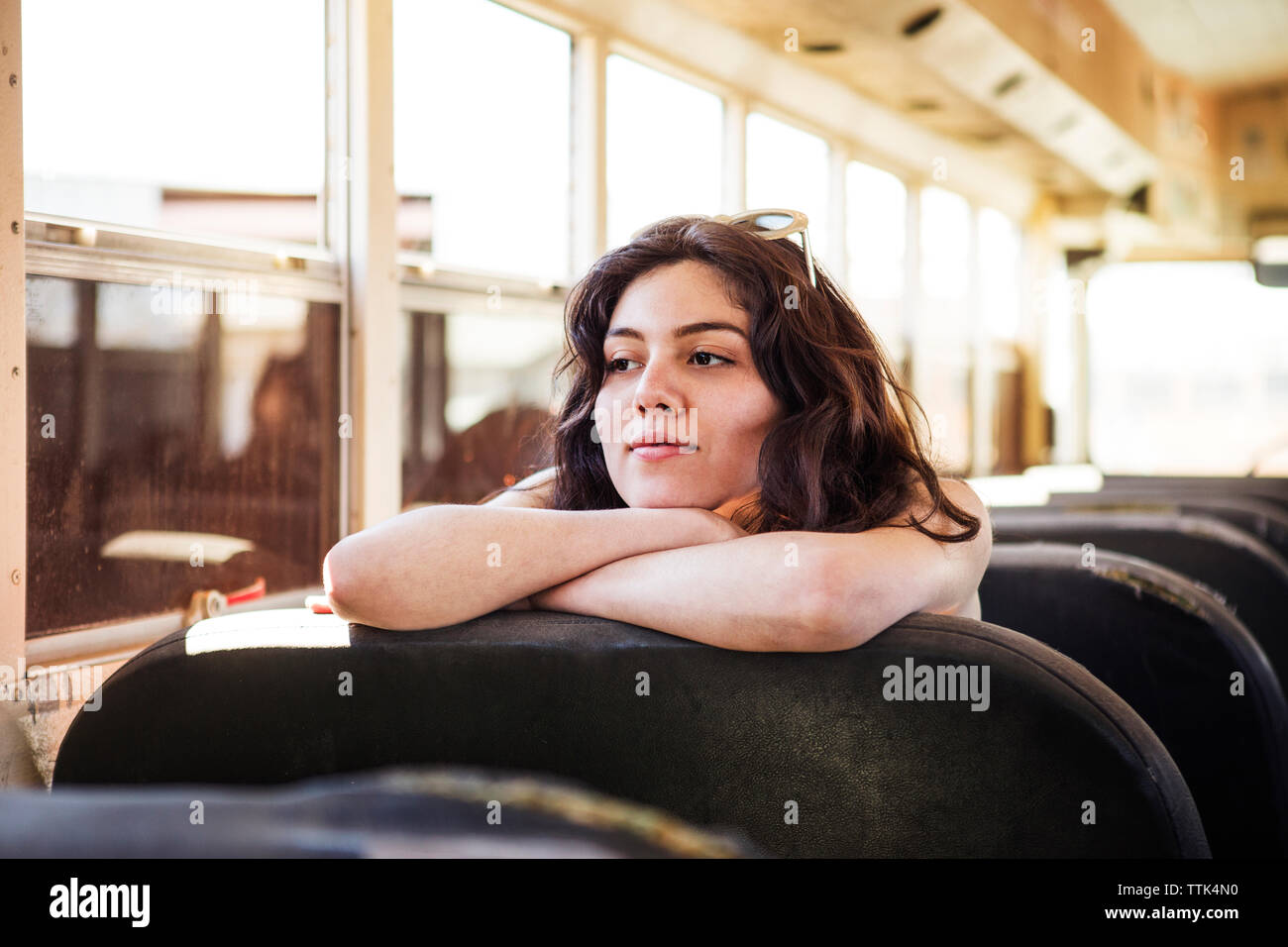 Bus old person sitting hi-res stock photography and images - Alamy