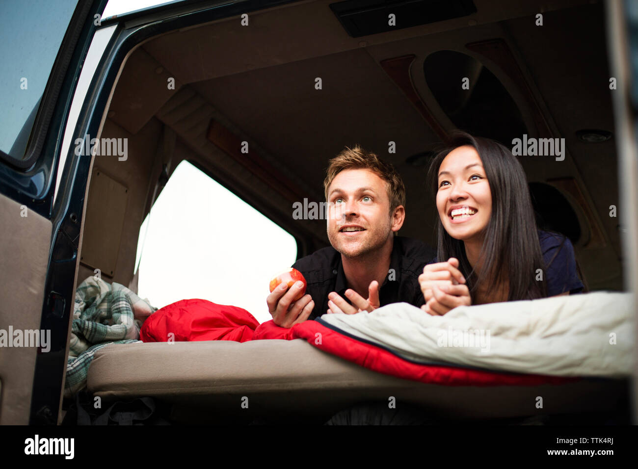 Open back of van hi-res stock photography and images - Alamy