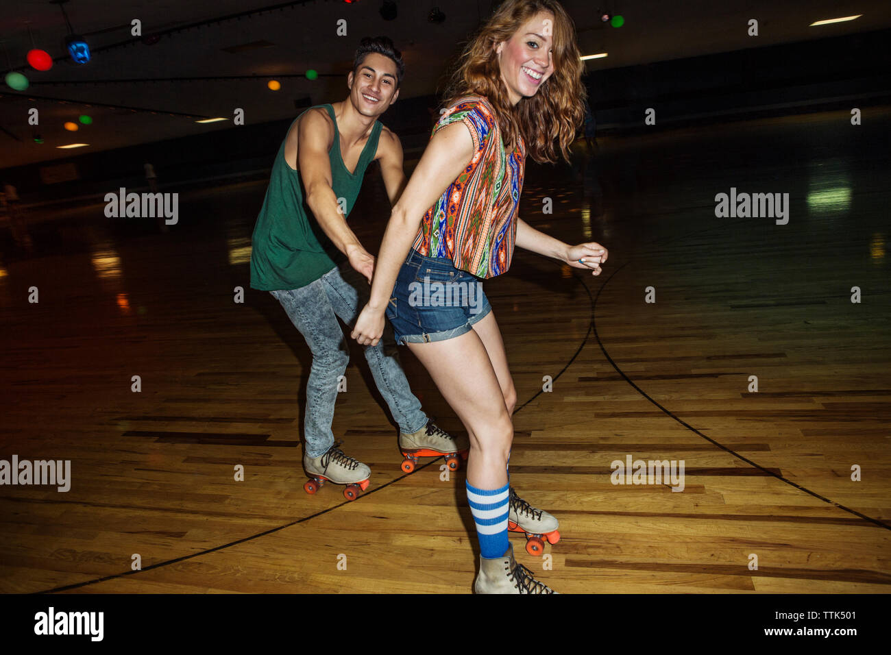 Roller skating rink hi-res stock photography and images - Alamy