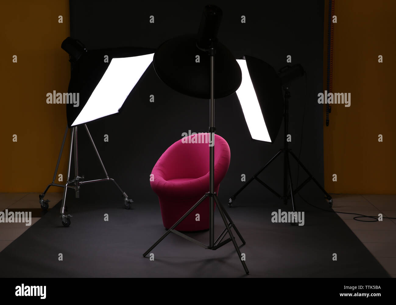 Interior of professional photo studio Stock Photo - Alamy