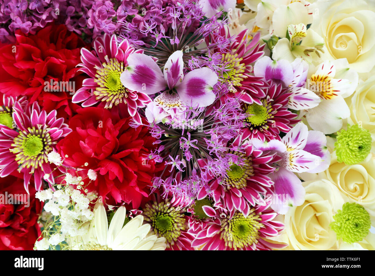 Colorful flowers background Stock Photo - Alamy