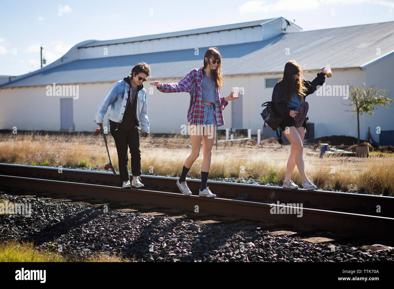 Front view railroad track hi-res stock photography and images - Alamy