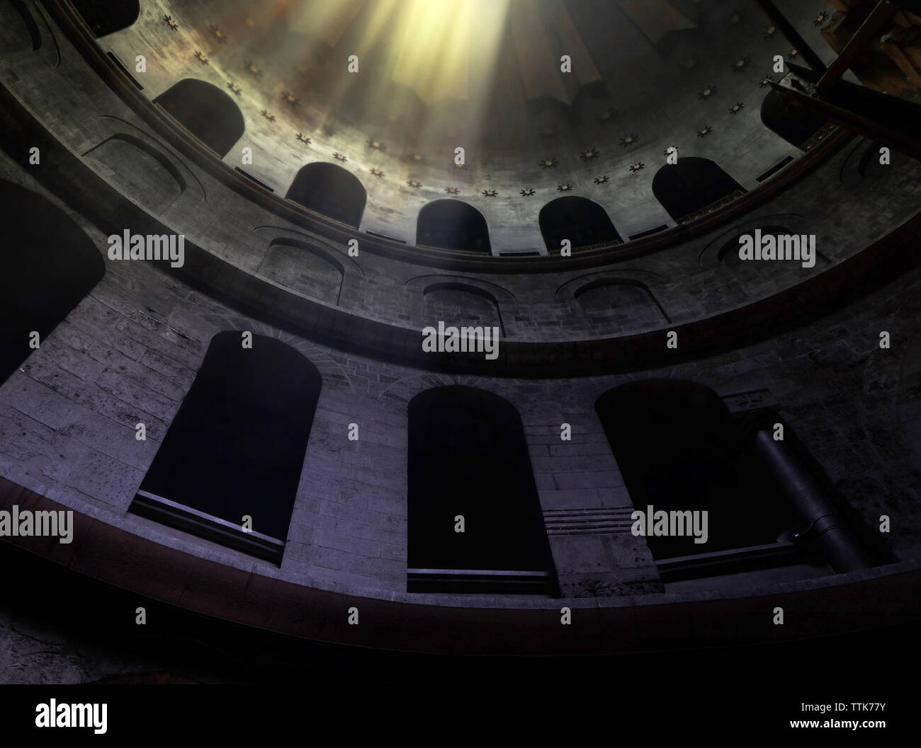 The Rotunda above the Edicule in the Church of the Holy Sepulchre ...