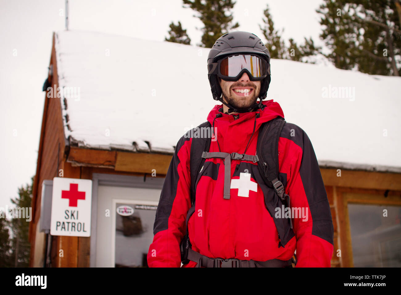 Standing by log cabin hi-res stock photography and images - Alamy