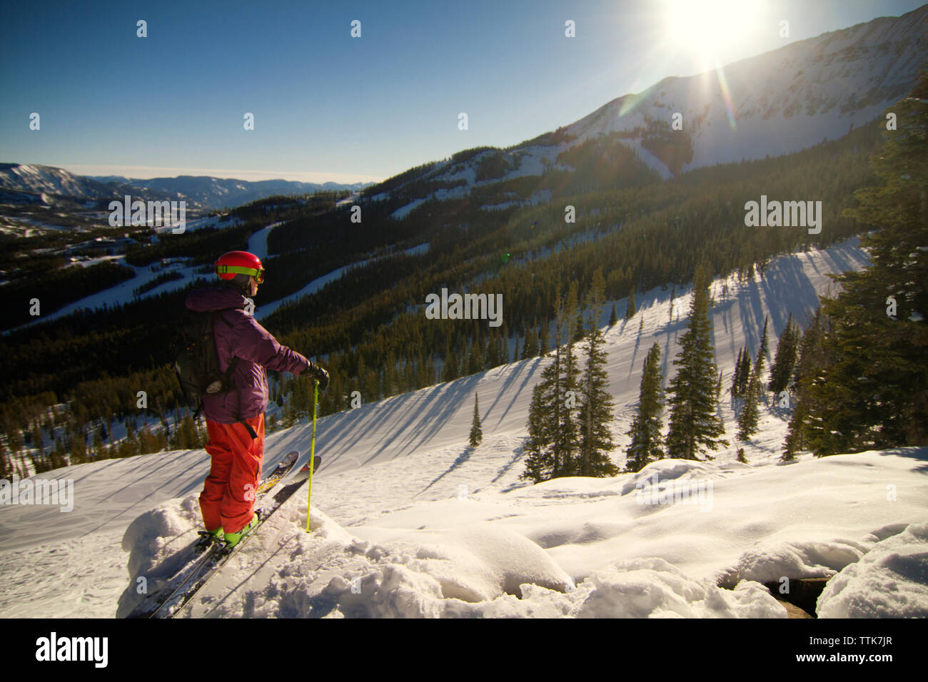 Male skier standing on hi-res stock photography and images - Alamy
